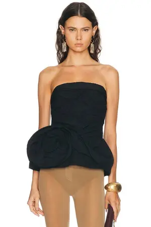Magda Butrym Strapless Corset Top