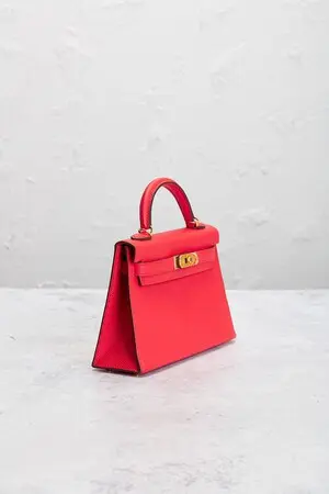Hermès Epsom Kelly 20 Handbag In Red