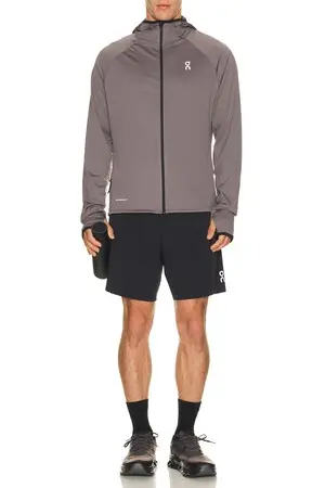 On Climate Zip Hoodie In Grey