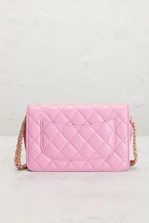 Chanel Lambskin Wallet On Chain