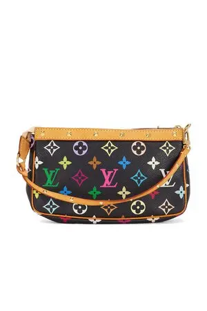LOUIS VUITTON Monogram Pochette Accessoires Shoulder Bag - Black