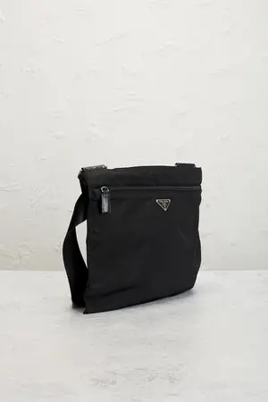 Prada Tessuto Flat Messenger Bag