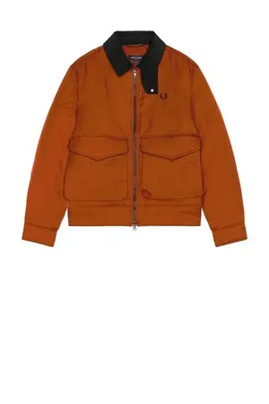 Fred Perry Nylon Caban Jacket In Red
