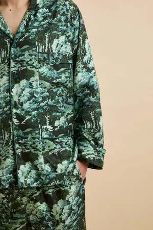 Olivia Von Halle Laurent Linden Forest Pajamas