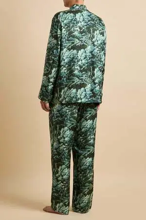 Olivia Von Halle Laurent Linden Forest Pajamas