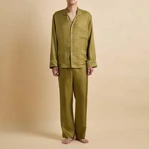 Olivia Von Halle Laurent Lucien Polka Dot Pajamas - Gold