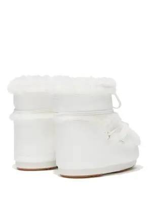 Moon Boot Icon Low Faux Fur Boots - White