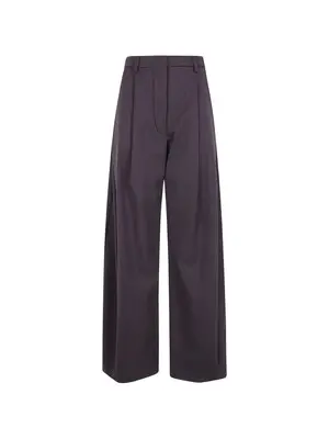 THE LATEST Billie Wool Blend Trousers - Brown