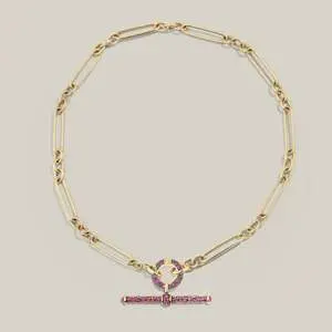 LUCY DELIUS Ruby T-bar Pendant