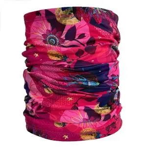 VETKA Pink / Red Neck Gaiter Passion Flower - Pink/red