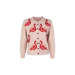 Saachi Flamingo Deco Cardigan - Pink