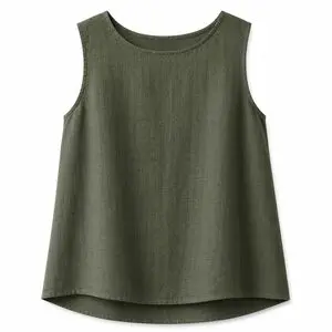 IDYLLO Linen Top Khaki