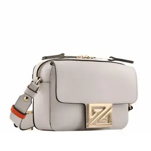 ZIPPERLY Picco Bag Italian Genuine Leather Crossbody Bag Made In Italy - White