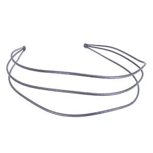 RARE MATTERS JEWELRY Grey / Blue Triple Organic Wire Headband - Grey/blue