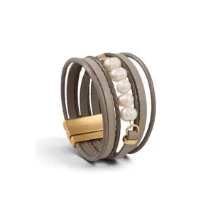 Saachi Essential Leather Bracelet - Brown