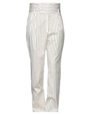 Dolce & Gabbana Man Pants Ivory Size 30 Cotton, Silk Ivory