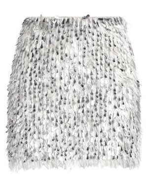 Elisabetta Franchi Mini Skirt Size Polyamide - Silver