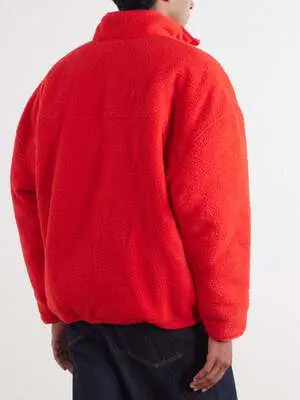 WILLY CHAVARRIA Logo-appliquéd Fleece Jacket