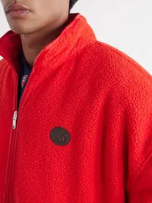 WILLY CHAVARRIA Logo-appliquéd Fleece Jacket