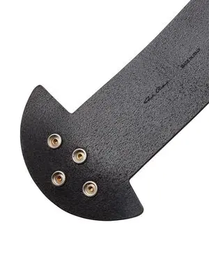 Rick Owens Bracelet Bull Skin, Stainless Steel