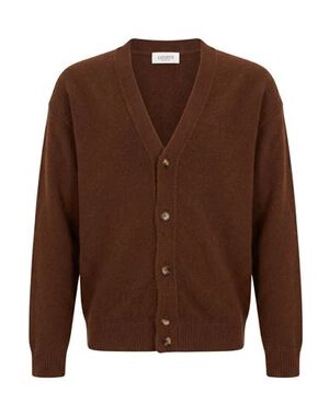 LANEUS Cardigan Chocolate Size Cashmere, Silk, Polyester