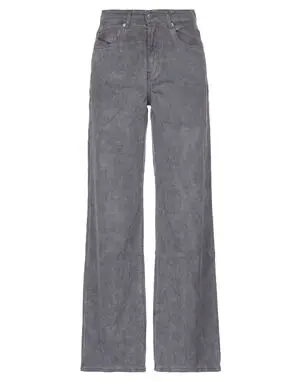 DIESEL® Pants Size Cotton, Elastane - Grey