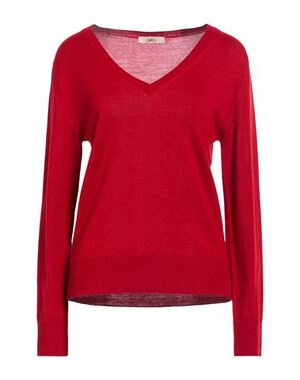 CARLA G. Sweater Size Wool, Acrylic - Red