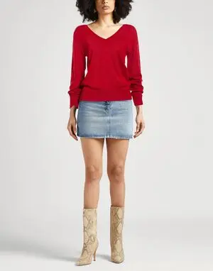 CARLA G. Sweater Size Wool, Acrylic - Red