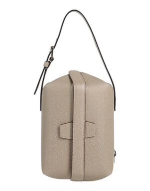 VALEXTRA Tric Trac Handbag Taupe Calfskin - Grey