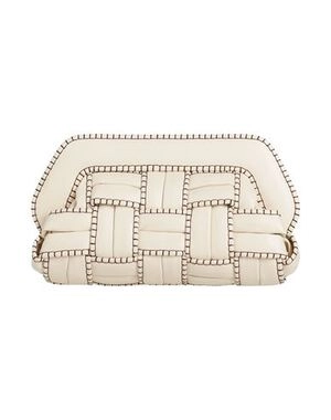 THEMOIRE Tia Clutch Textile Fibers - Cream