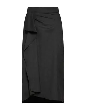 Isabel Marant Étoile Midi Skirt Charcoal Size Virgin Wool