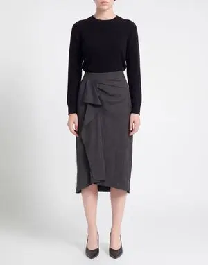 Isabel Marant Étoile Midi Skirt Charcoal Size Virgin Wool
