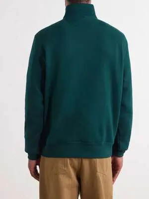 Polo Ralph Lauren Logo-embroidered Cotton-blend Half-zip Sweatshirt