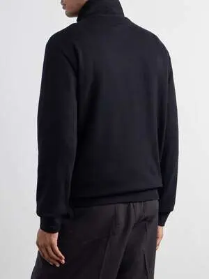 Polo Ralph Lauren Logo-embroidered Cotton-blend Half-zip Sweatshirt