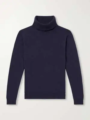 Sease Cashmere Rollneck Sweater - Navy