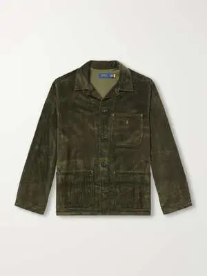 Polo Ralph Lauren Logo-embroidered Cotton-corduroy Shirt - Green