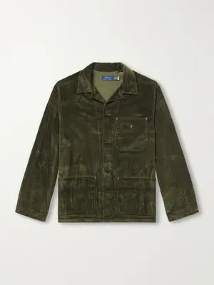 Polo Ralph Lauren Logo-embroidered Cotton-corduroy Shirt - Green