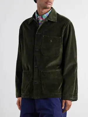 Polo Ralph Lauren Logo-embroidered Cotton-corduroy Shirt - Green