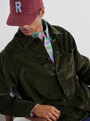 Polo Ralph Lauren Logo-embroidered Cotton-corduroy Shirt - Green