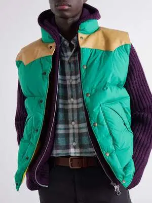 Polo Ralph Lauren Leather-trimmed Ripstop Gilet