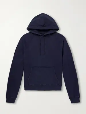 A.p.c. Thimothe Cotton-jersey Hoodie - Blue