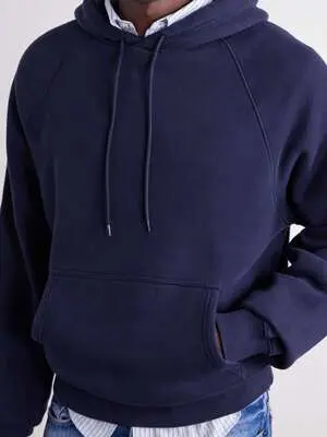 A.p.c. Thimothe Cotton-jersey Hoodie - Navy