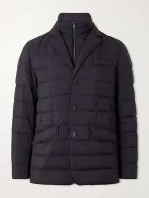 Herno La Giacca Layered Padded Shell Jacket - Black