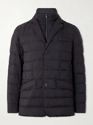 Herno La Giacca Layered Padded Shell Jacket - Black