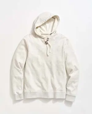 Billy Reid Rib Hoodie Pullover - Grey