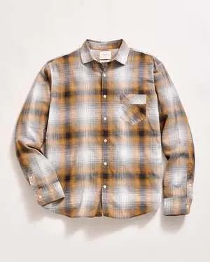 Billy Reid Melange Shadow Plaid John T Shirt
