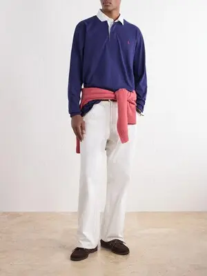 Polo Ralph Lauren Logo-embroidered Cotton-jersey Polo Shirt