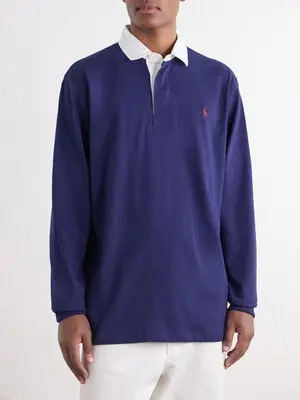 Polo Ralph Lauren Logo-embroidered Cotton-jersey Polo Shirt