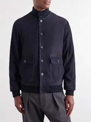 VALSTAR Valstarino Suede Jacket - Blue