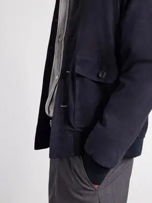 VALSTAR Valstarino Suede Jacket - Blue